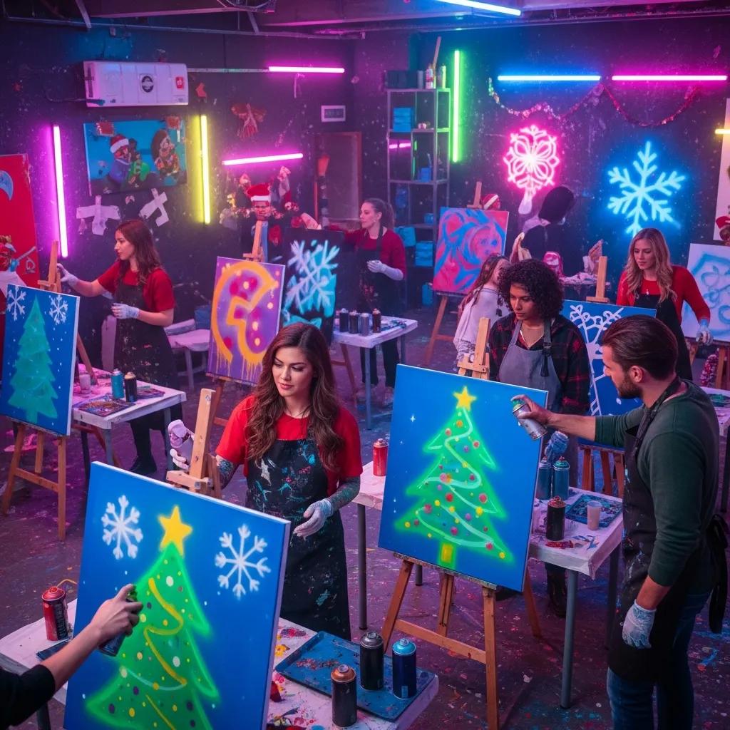 Top Spots for Holiday Spray Paint Art in San Diego - Brainy Actz Escape ...